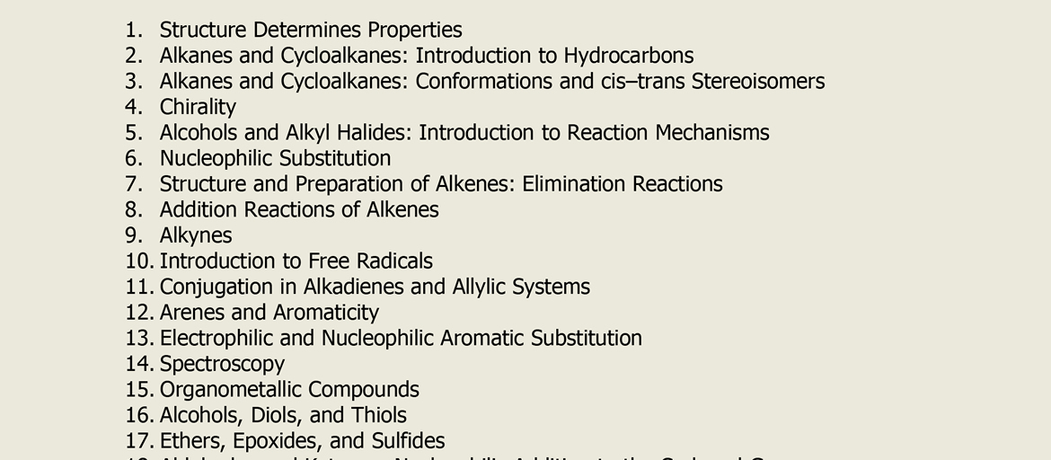 New Publications for Your Organic Chemistry Course